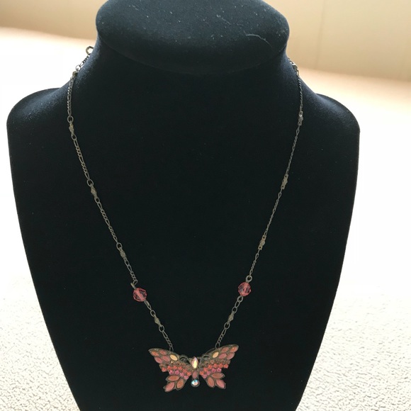 Sorrelli | Jewelry | Vintage Sorrelli Pink Butterfly Necklace | Poshmark